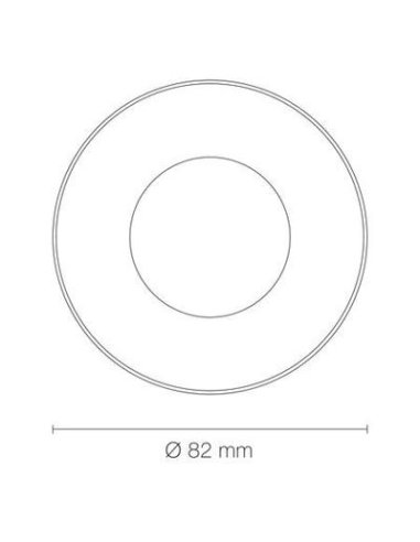COLLERETTE SPOT LED'UP ESTHET UNIVERSAL RONDE BLANC/DORE FIXE EUROPOLE